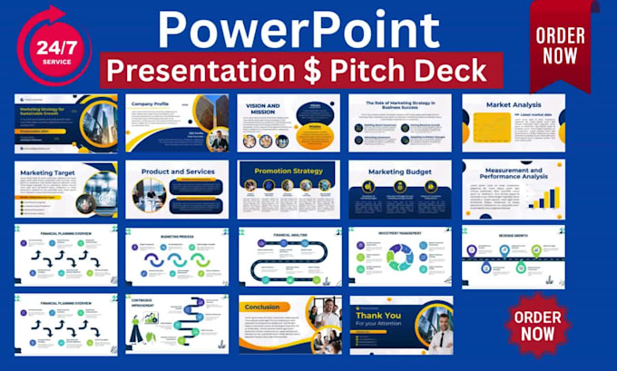 Business powerpoint presentation investor pitch decks and google slide design by Sagheer_gfxm ...