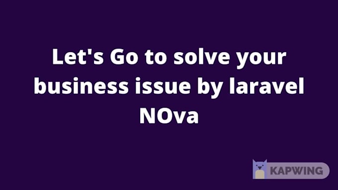 Setup and customize laravel nova admin panel by Novasuperman | Fiverr Setup and customize laravel nova admin panel by Novasuperman | Fiverr