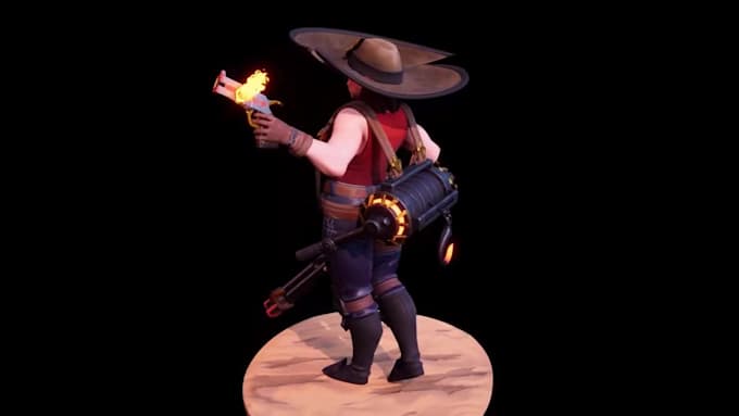 Model 3d fortnite character 3d stylized cartoon character for game and ...