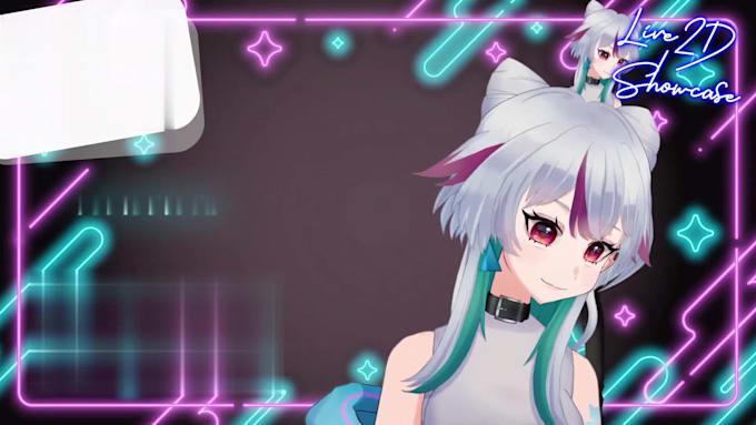 Design live 2d vtuber model, live 2d rigging, live 2d, live streaming ...