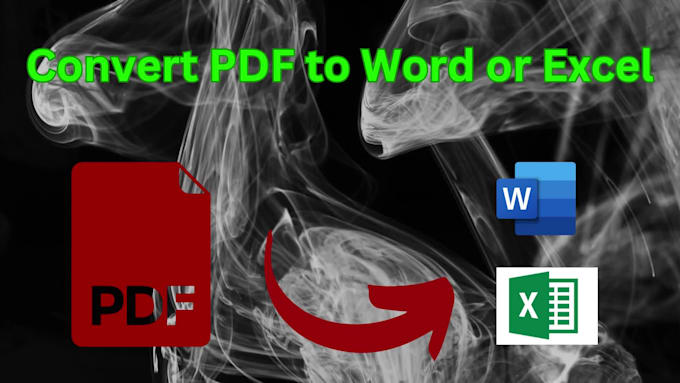 Convert your pdf file to word, excel and other formats by Shahzadsafder ...