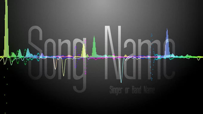 Create an audio react spectrum visualizer for your song by Hamza580 | Fiverr