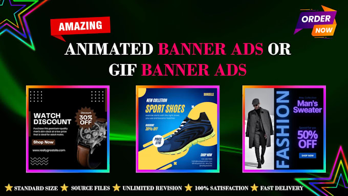 Design gif animated banner and animated gif ads in 6 hours by Mr_alok ...