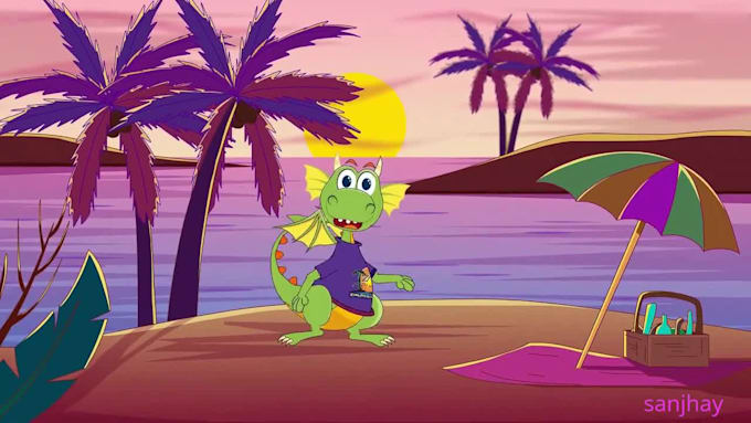 Create 2d motion cartoon animated character animation video by Sanjhay ...