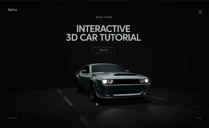 Professional 3d animated website spline animation 3d model webflow landing page by ...