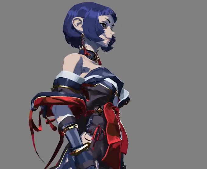 Do live 3d,2d chibi anime vtuber character avater model, pngtuber mmd ...