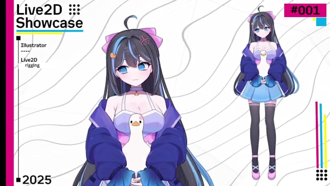 Create vtuber modeling, vtuber rigging, 2d vtuber design, vtuber outfit, vtube by Vtuberord | Fiverr