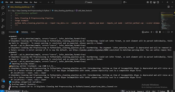 Clean messy excel, csv, sql data using python pandas by Devakansha | Fiverr