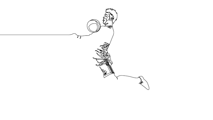 Draw continuous line art animations unique and modern by Lukmanproject ...