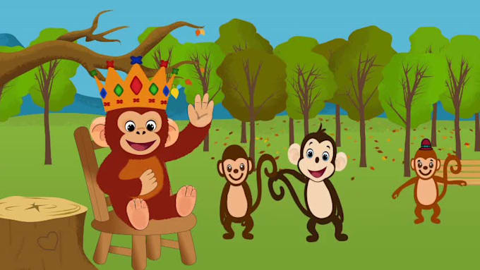 Create 2d illustration 2d puppet 2d cartoon animation video character ...