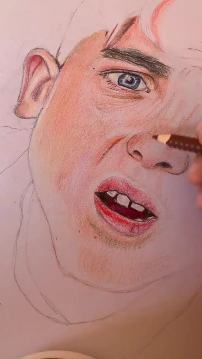 A custom pencils drawing portrait by Liliakbjart | Fiverr