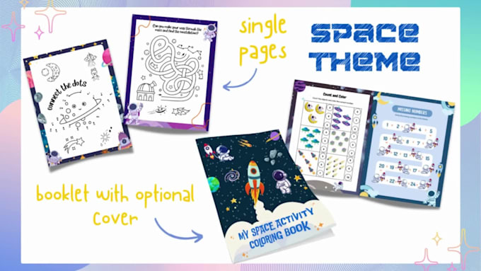 Create custom activity, coloring, worksheets for kids by Rosanishop ...