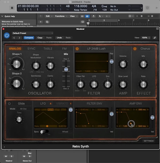 Recreate your synth patches in logic pro by Flambiz | Fiverr