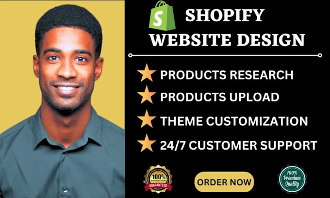 Shopify website redesign, shopify dropshipping store, sellfy store ...