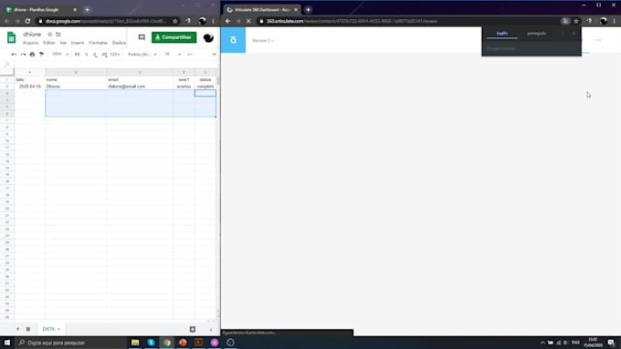 Fake lms with google spreadsheet, only works with storyline by ...
