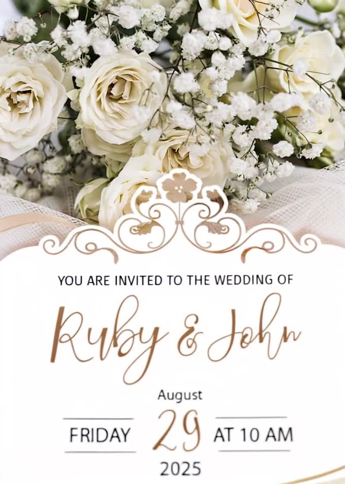 Create custom invitation design by Pepita1 | Fiverr