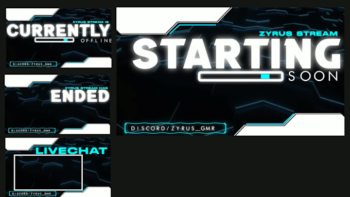Make animated gaming stream package by Hriday269 | Fiverr