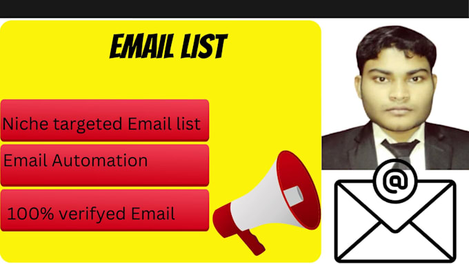 Build niche targeted email list and collect targeted real audience active email by Shishirecoder ...