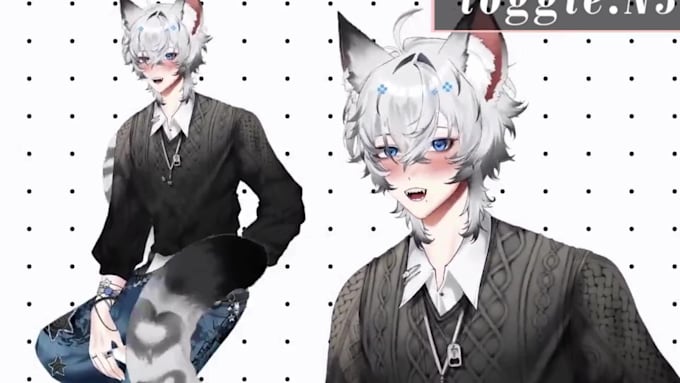 Create stunning male and female vtuber character design with rig ready ...