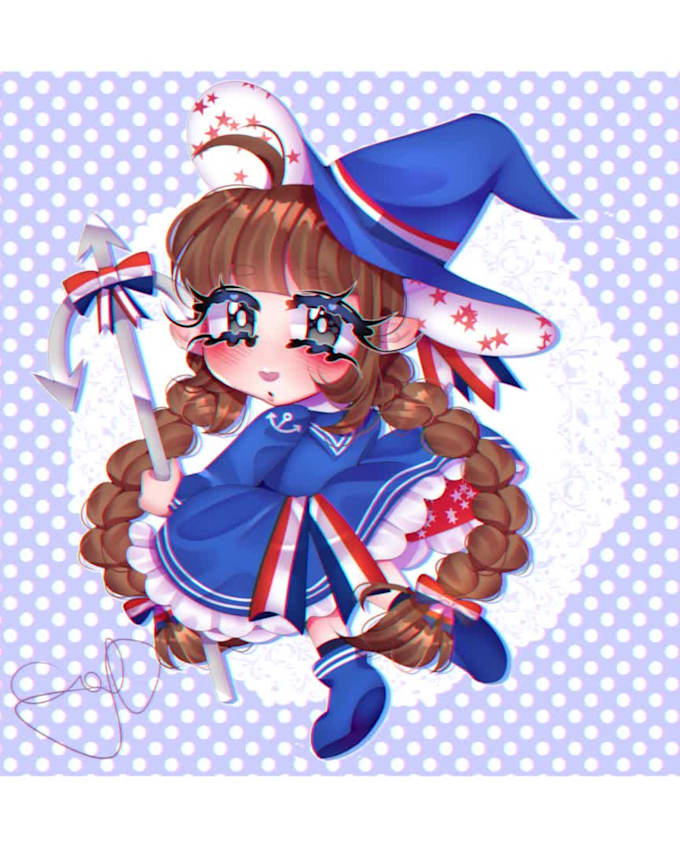 Draw and animate fullbody anime and furry chibi by Casha154 | Fiverr