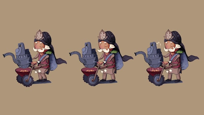 Create spine 2d animation cycle for your character by Rairuxz | Fiverr