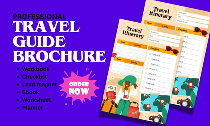 Design canva pdf lead magnet tour travel guidebook checklist workbook ...