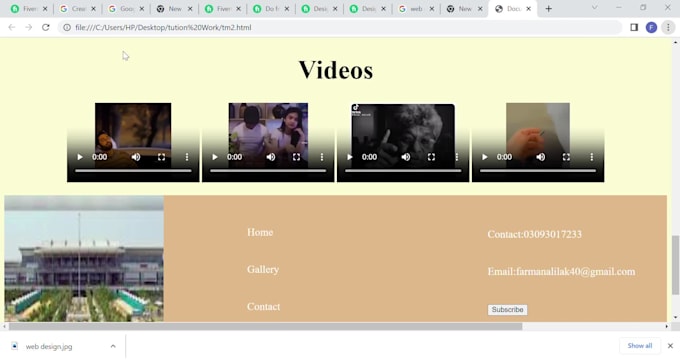 Frontend Web Development In Html Css Bootstrap By Farmanali925 Fiverr 5907
