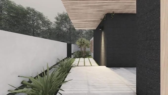 Render hq 3d exterior architectural visualization by Lenterajaya | Fiverr