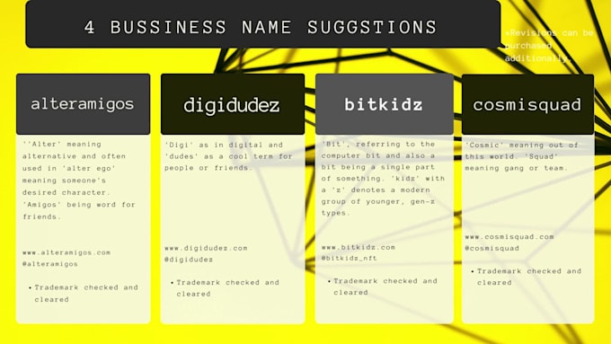 Create memorable, marketable names for your project, product, business ...