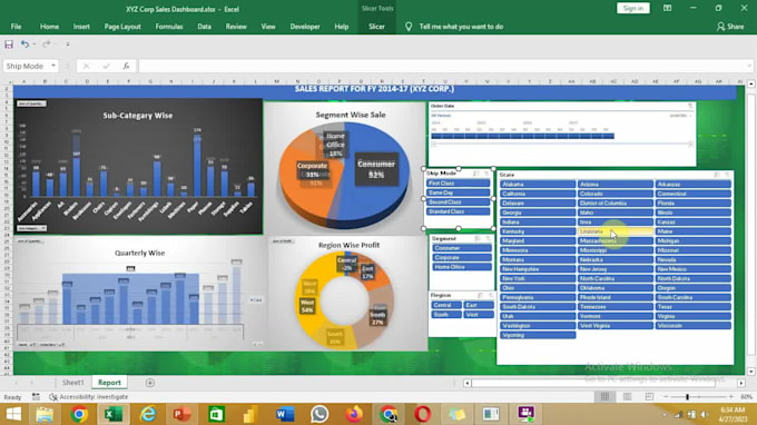 Excel dashboard, reports, pivot table, data cleaning, graphs by Focus24930 | Fiverr
