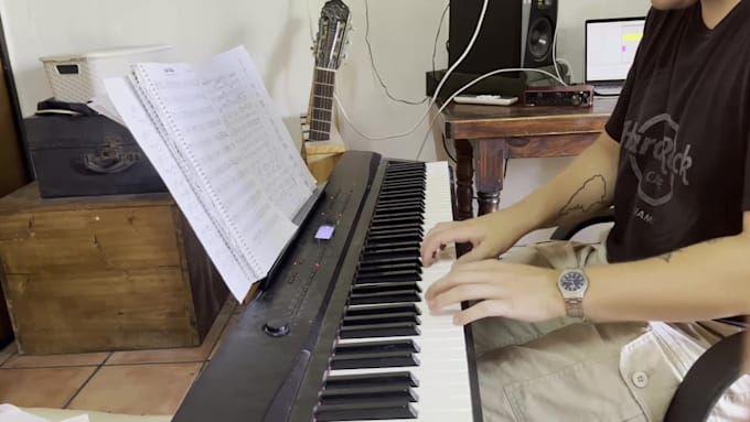 Record your piano backing track for your project by Francarcabal | Fiverr