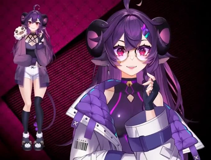 Draw and rig your 2d vtuber model,2d vtuber, 2d vtuber avatar, vtuber ...