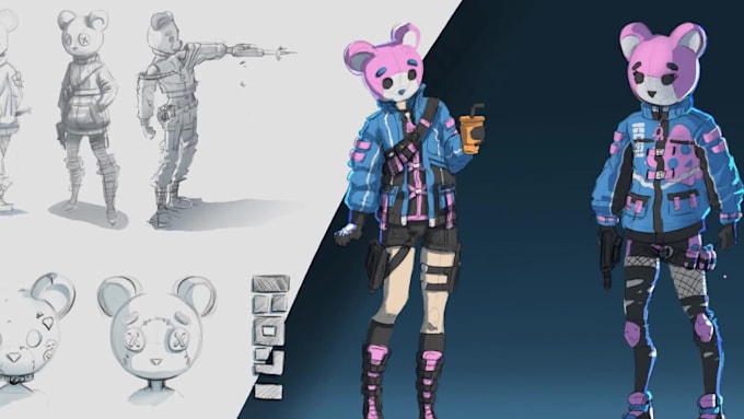 Draw a full body character illustration for you by Edenwickart | Fiverr