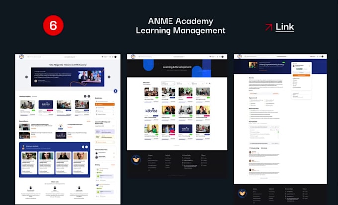 Elearning ui ux design for lms platform courses or education in figma ...