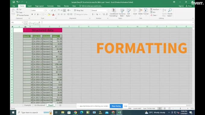 Clean, merge, separate and format your data in ms excel by Talhatariq9026 | Fiverr