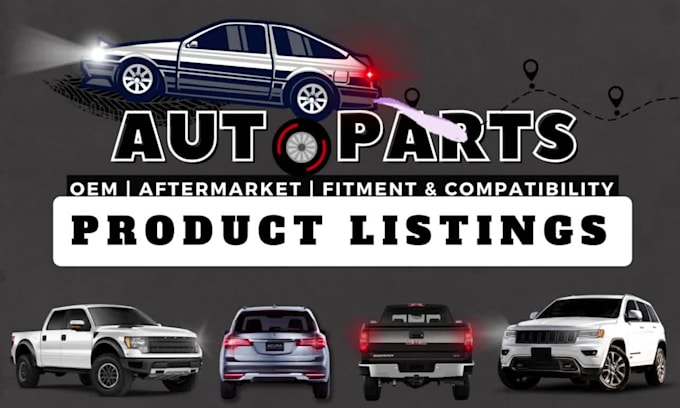 Do optimized car parts listings on amazon, ebay, walmart and more by ...