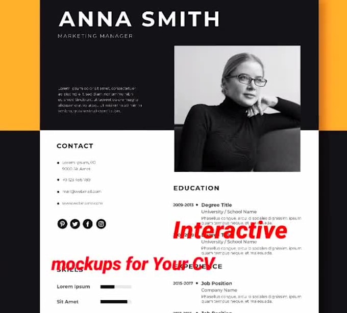 Design your cv and cover letter in photoshop in 24 hours by Graphix ...