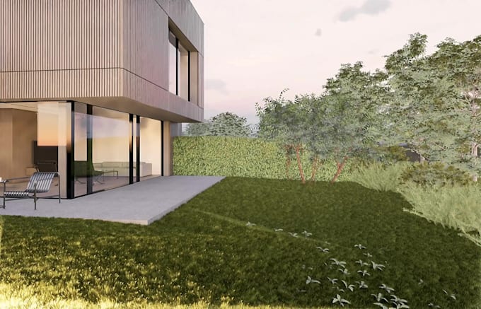 Make realistic architectural exterior 3d renders by Linashmatenko | Fiverr