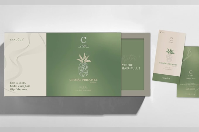 Design a unique packaging for your brand by Andreayn | Fiverr