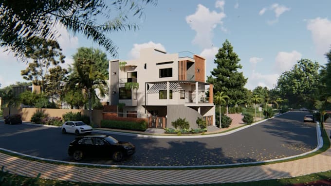 Create conceptual architectural visualization by Jd_3d_studio | Fiverr