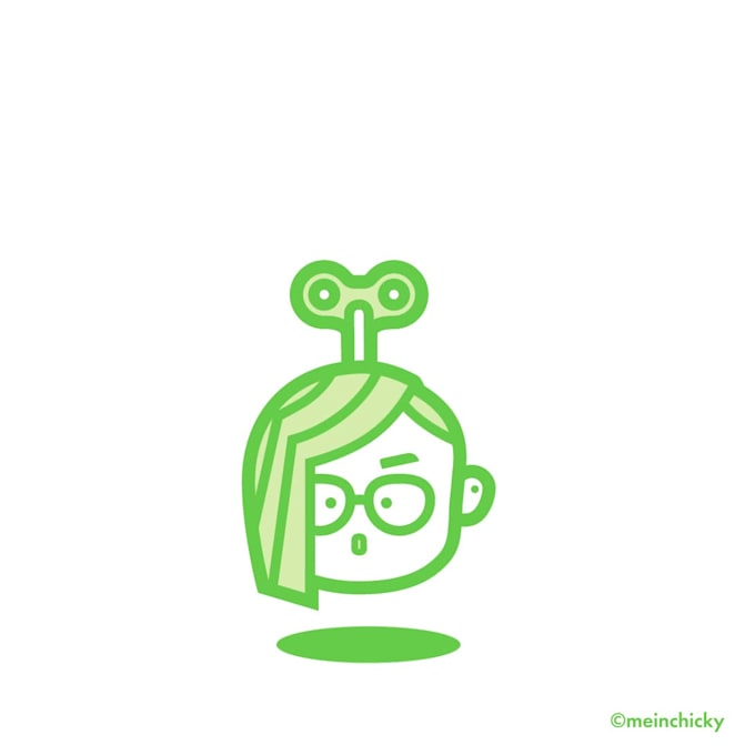 Make a cute and simple face icon for your profile by Meinchicky | Fiverr