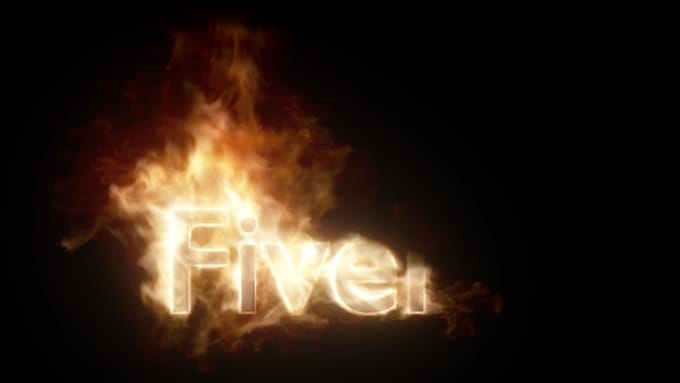 Make your name or logo on fire by Mrmoomin | Fiverr