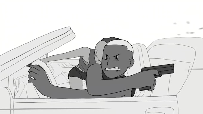 Create 2d traditional, line art, frame by frame, hand drawn animation ...