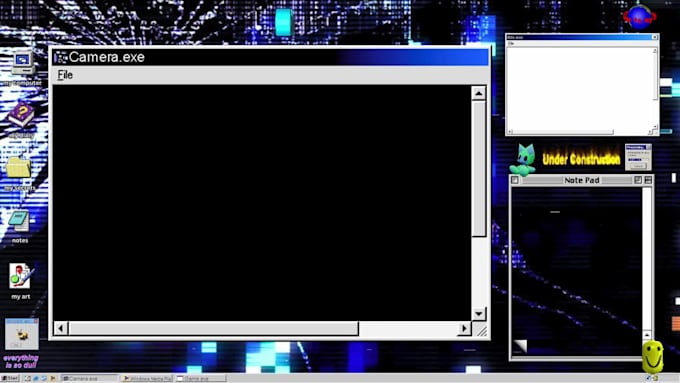 Create webcore, y2k and vaporwave overlays for twitch by Cybercyanide ...