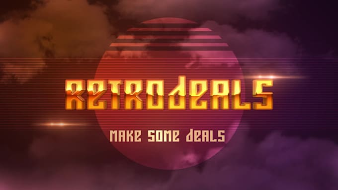 Create a retro style 80s logo animation intro by Memphis17 | Fiverr