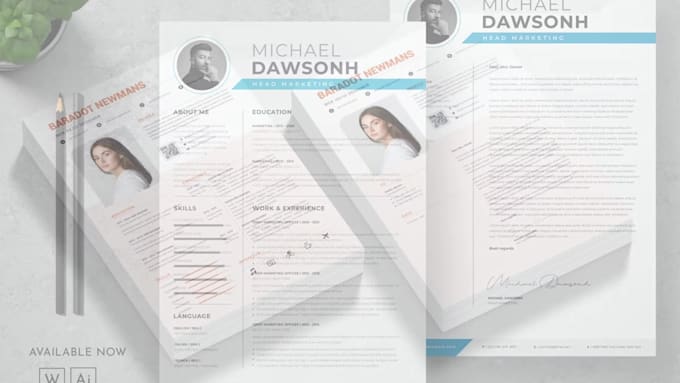 Design proffesional and creative resume design or morden cv by Sasupun | Fiverr