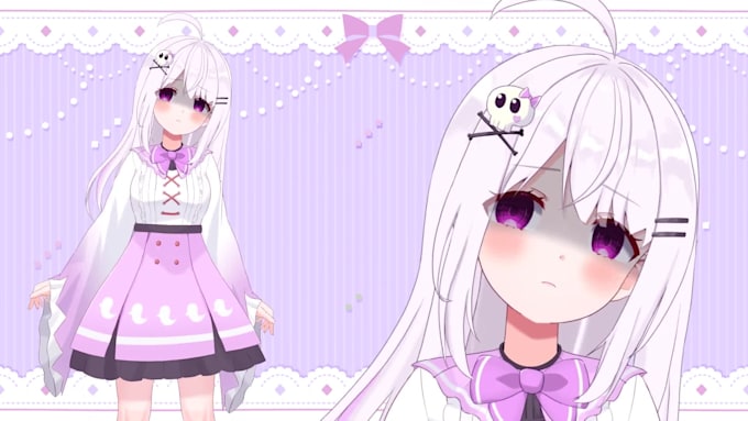 Draw and rig 2d vtuber model, live2d vtuber model, vtuber anime,2d ...