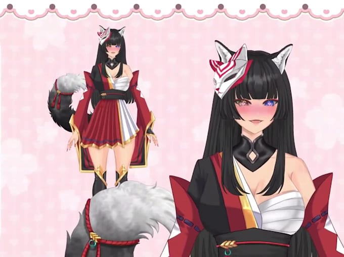 Draw and rig live2d vtuber model, vtuber rigging, vtuber model by ...