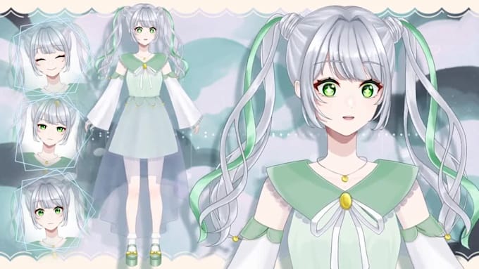 Draw and rig 2d vtuber model, 2d vtuber rigging, live2d rigging, for ...