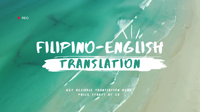 Translate filipino words to english by Jmarcg | Fiverr